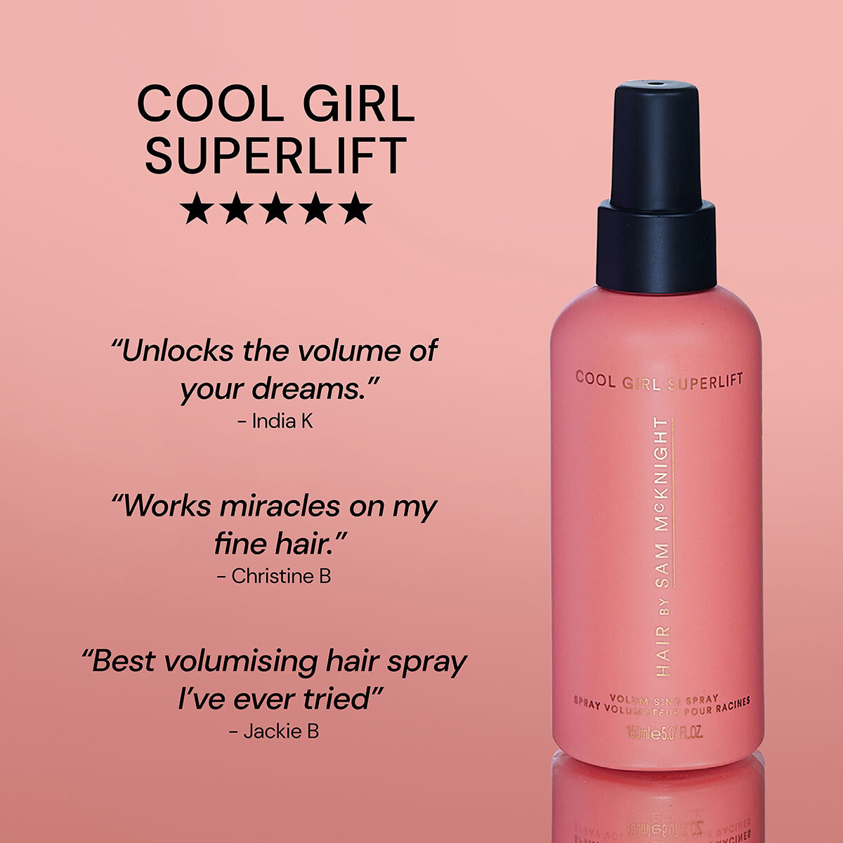 HAIR BY SAM MCKNIGHT Cool Girl SuperLift Volumising Spray » buy online ...